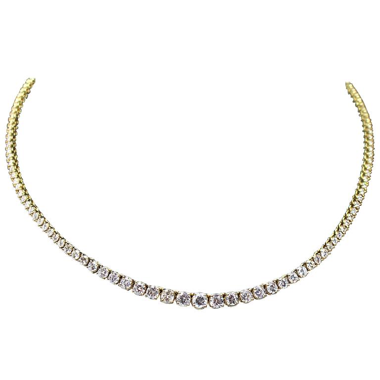 Diamond Gold Line Necklace For Sale at 1stDibs | goldline jewelry