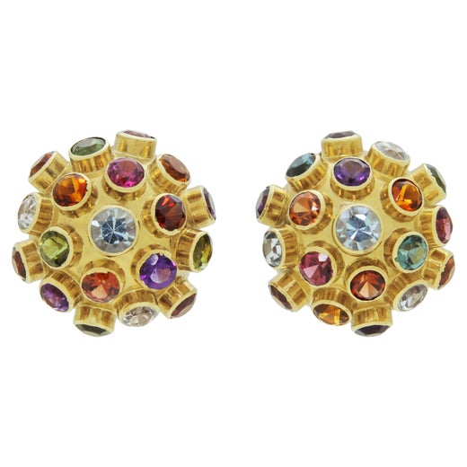 H. Stern Brazil Multi-Color Gemstone Yellow Gold Necklace For Sale at ...