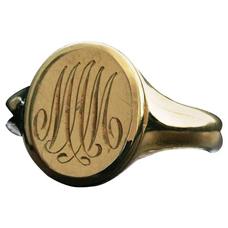 Victorian Secret Locket Ring at 1stDibs