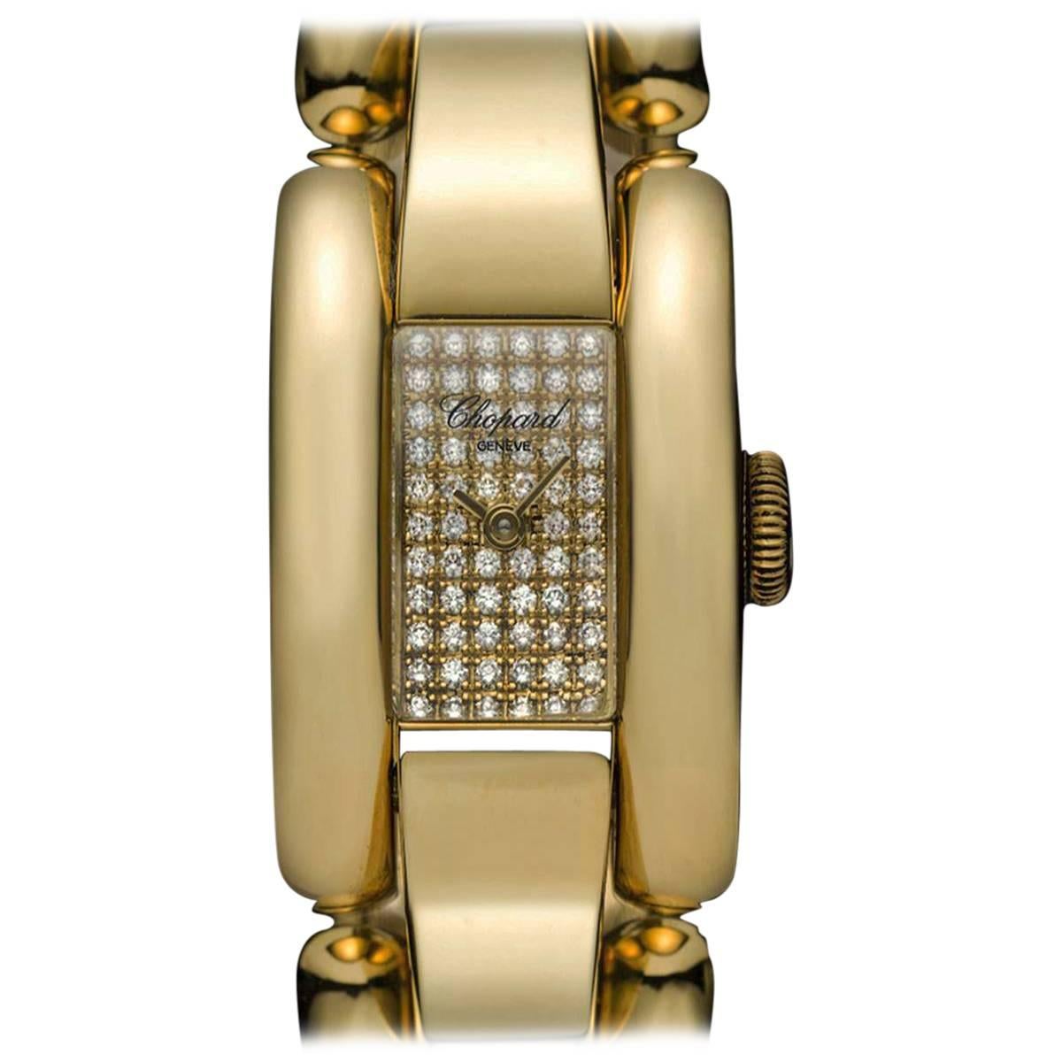 Chopard Montre La Strada pour femme en or jaune et diamants, taille 41 ...