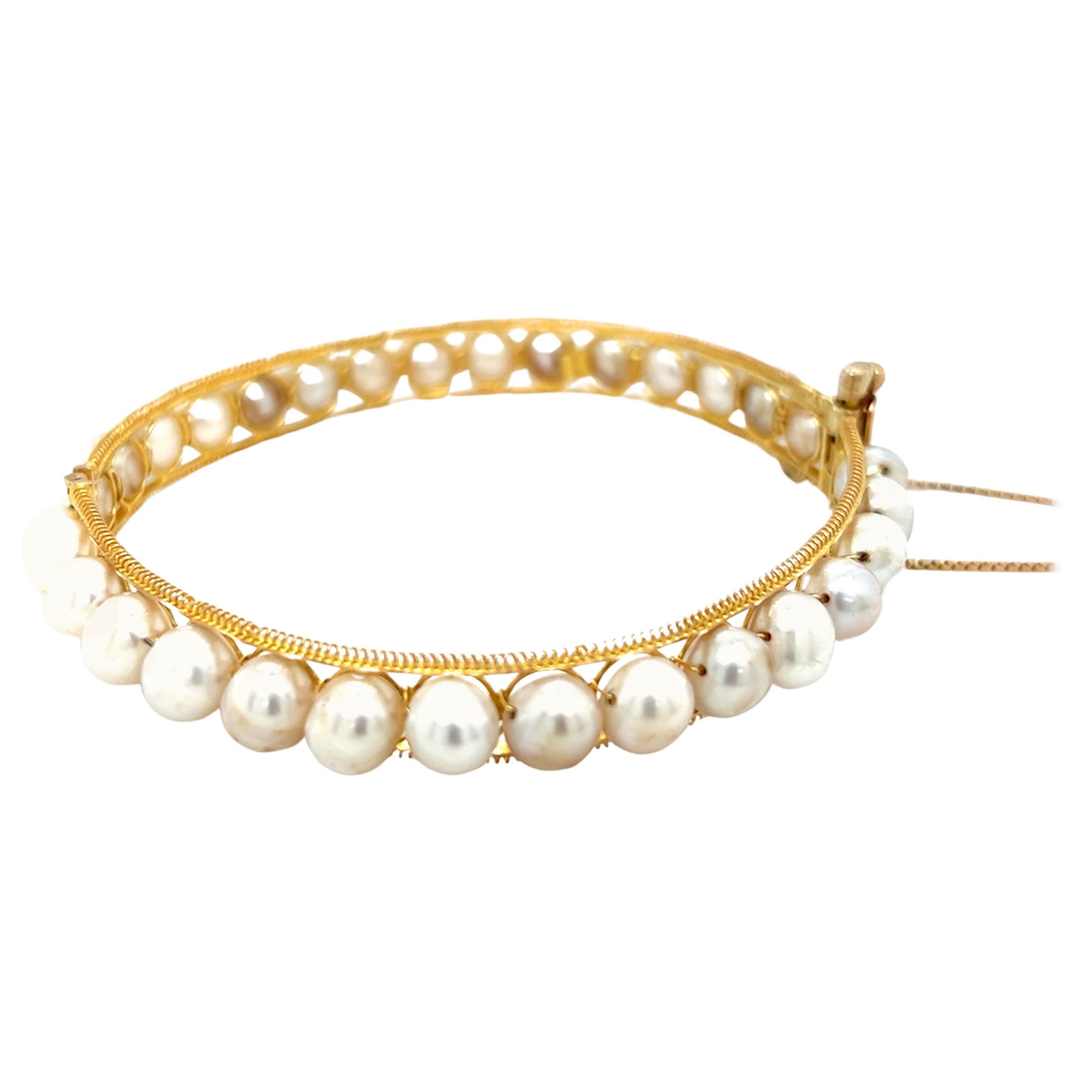 14k Yellow Gold Braided Herringbone 7 inch Bracelet at 1stDibs