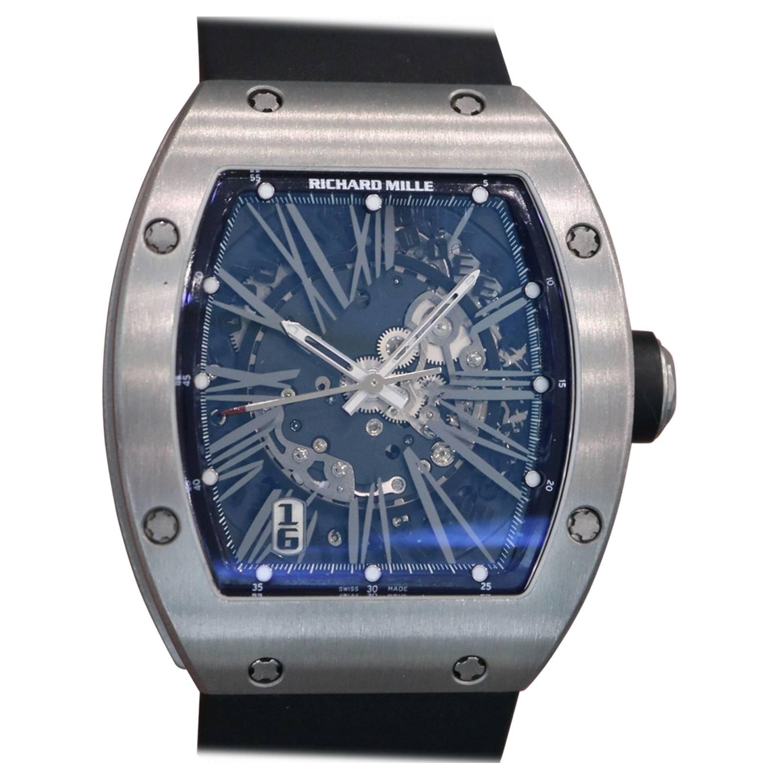 Richard Mille Titanium 45mm Skeletonized Automatic Wristwatch Ref RM023 AJ TI at 1stDibs ...
