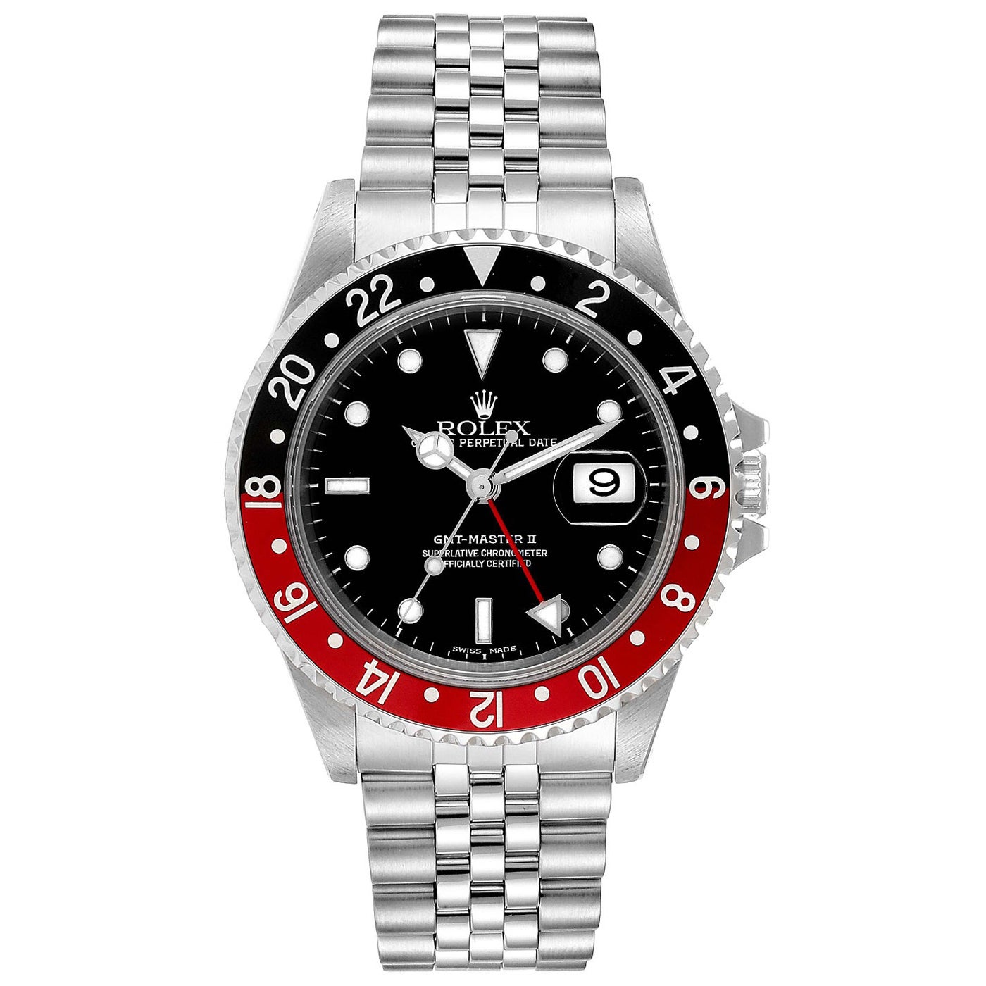 Rolex GMT Master II 16710 Pepsi Red and Blue Bezel Stainless Steel 40mm ...
