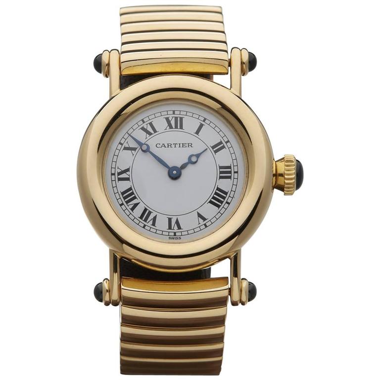 Cartier Ladies Yellow Gold Diablo 1440 Quartz Wristwatch Ref W3310 at ...