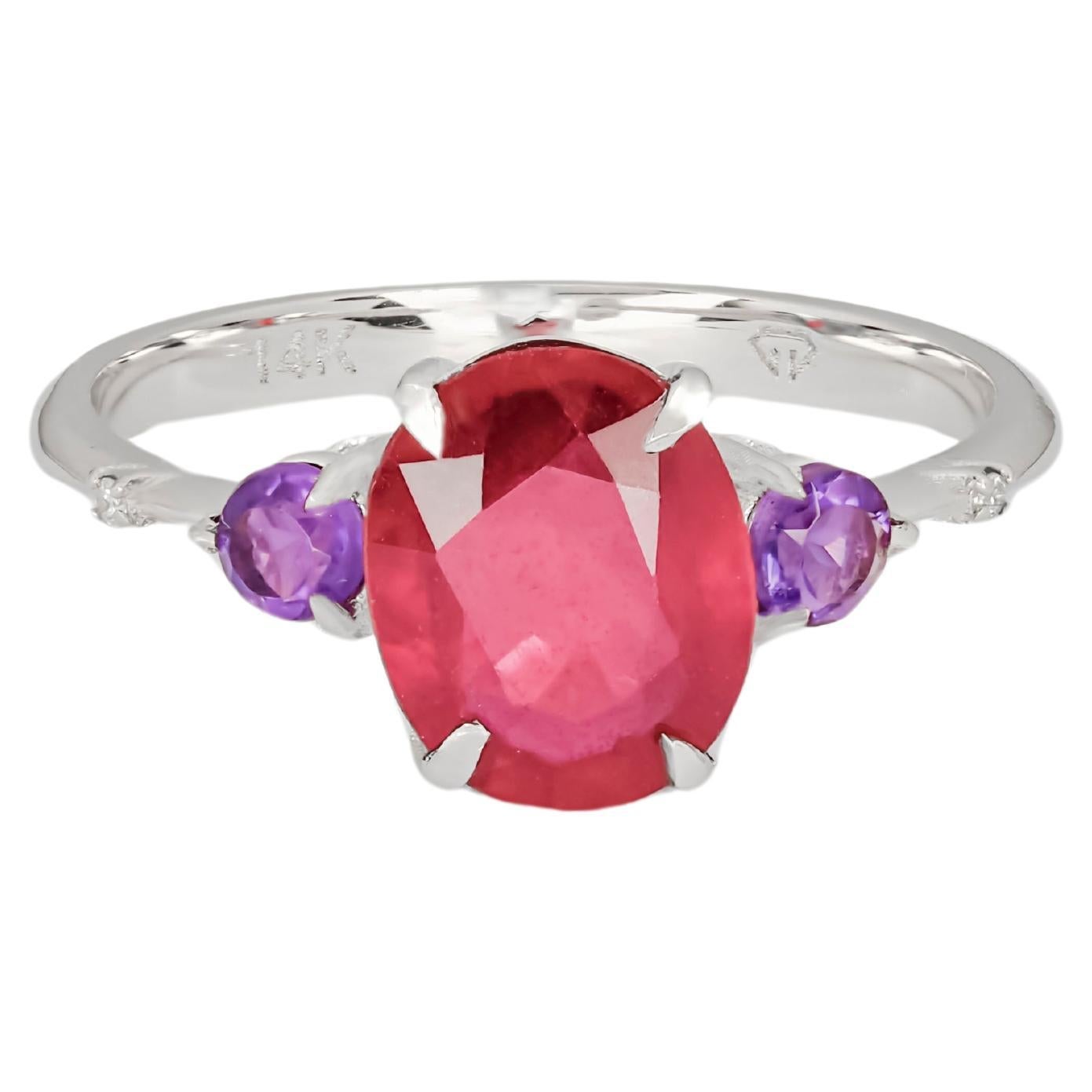 Cabochon Ruby Gold Ring 1910 circa at 1stDibs