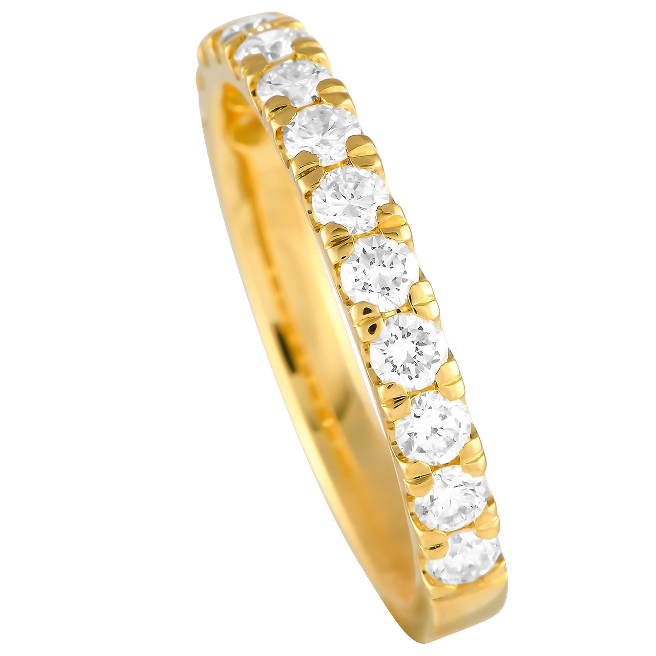 Oscar Heyman 18K Yellow Gold 1.78ct Diamond and Sapphire Ring OH11-100224 For Sale at 1stDibs