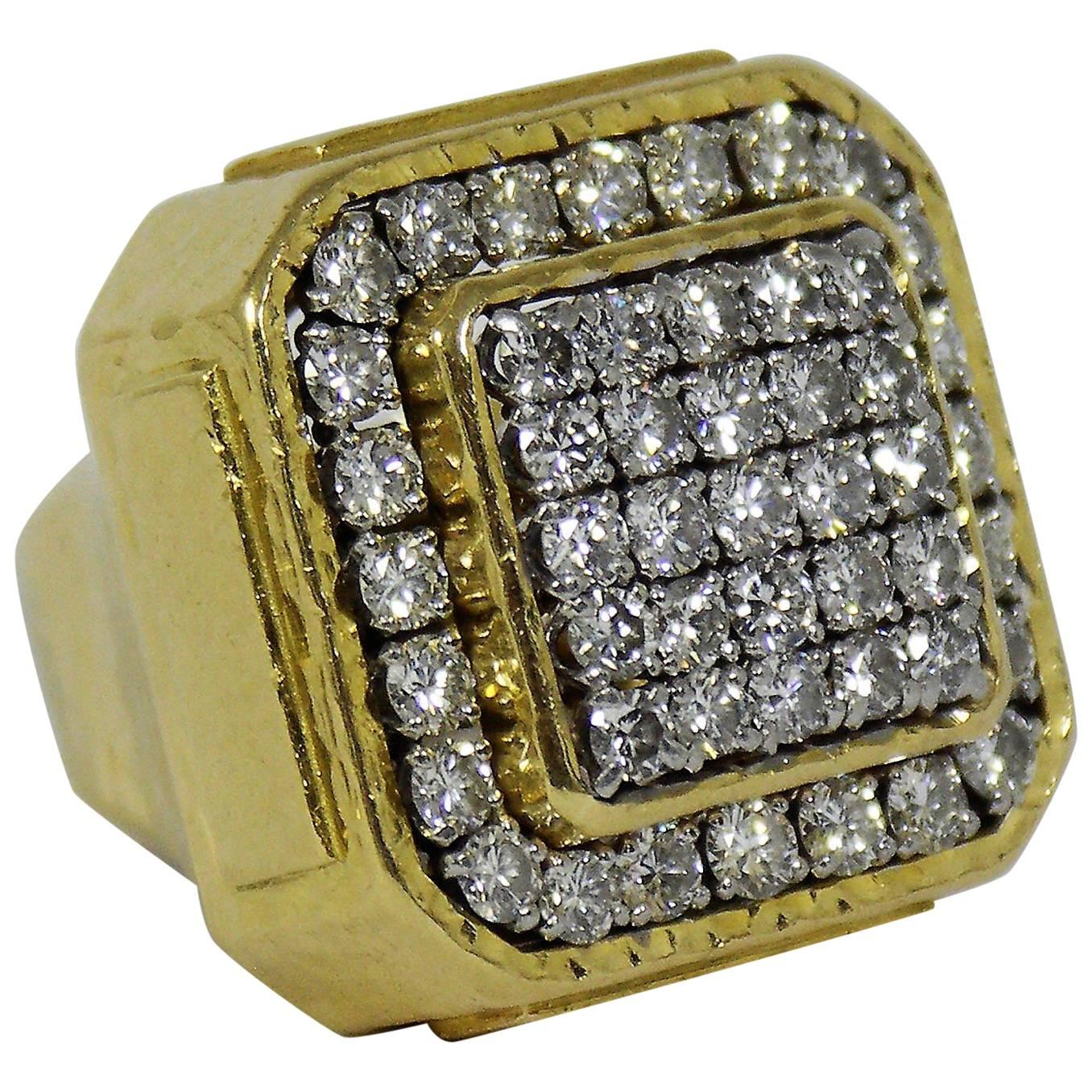 DAVID WEBB Heavy Gold Ring at 1stDibs