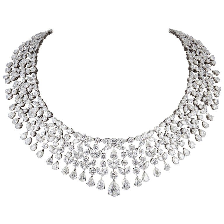 Magnificent Multi Shape Diamond Necklace For Sale at 1stDibs | multi ...