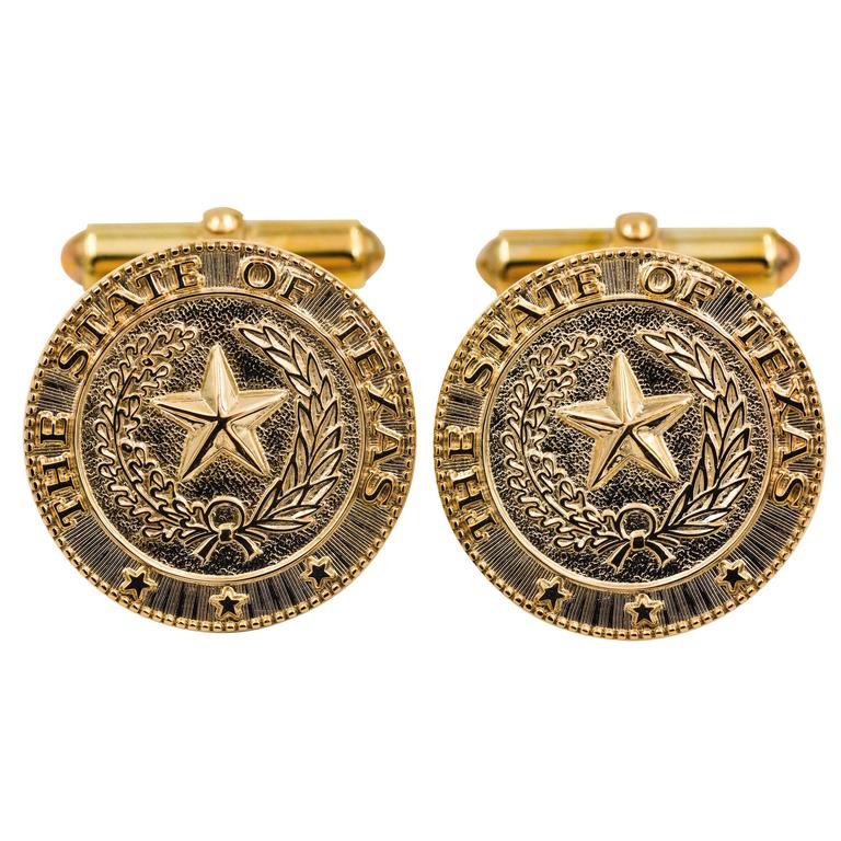State of Texas Cufflinks at 1stDibs | texas star cufflinks