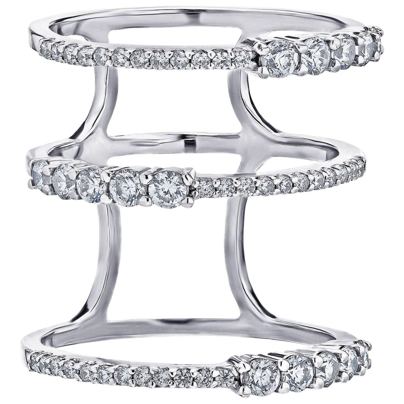 Long Diamond Ring For Sale at 1stDibs