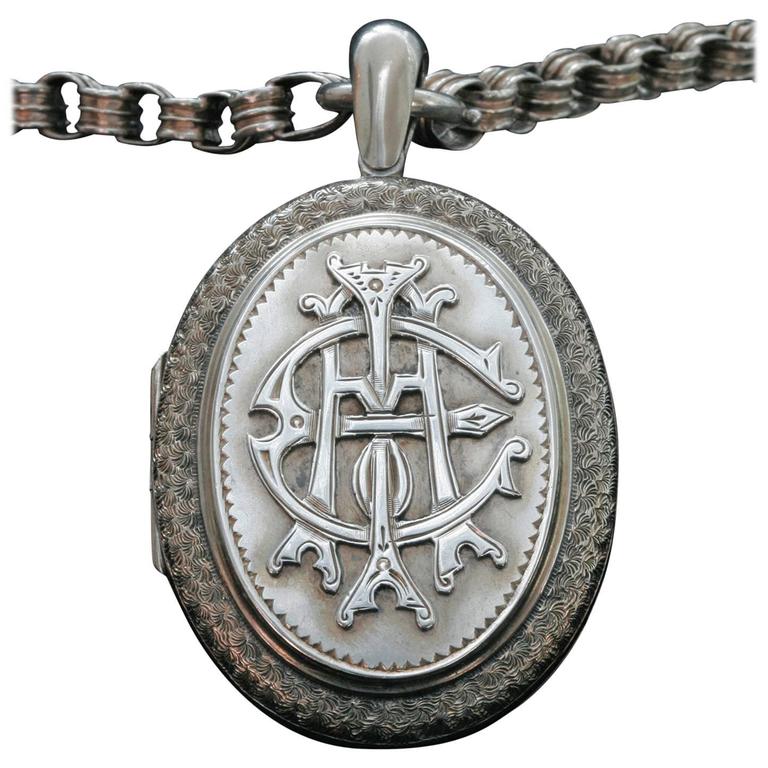 Victorian AEI Locket with Collar at 1stDibs