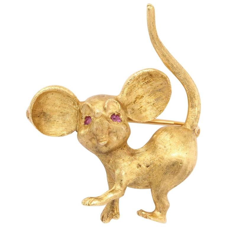 Cartier yellow gold Mouse in the House at 1stDibs