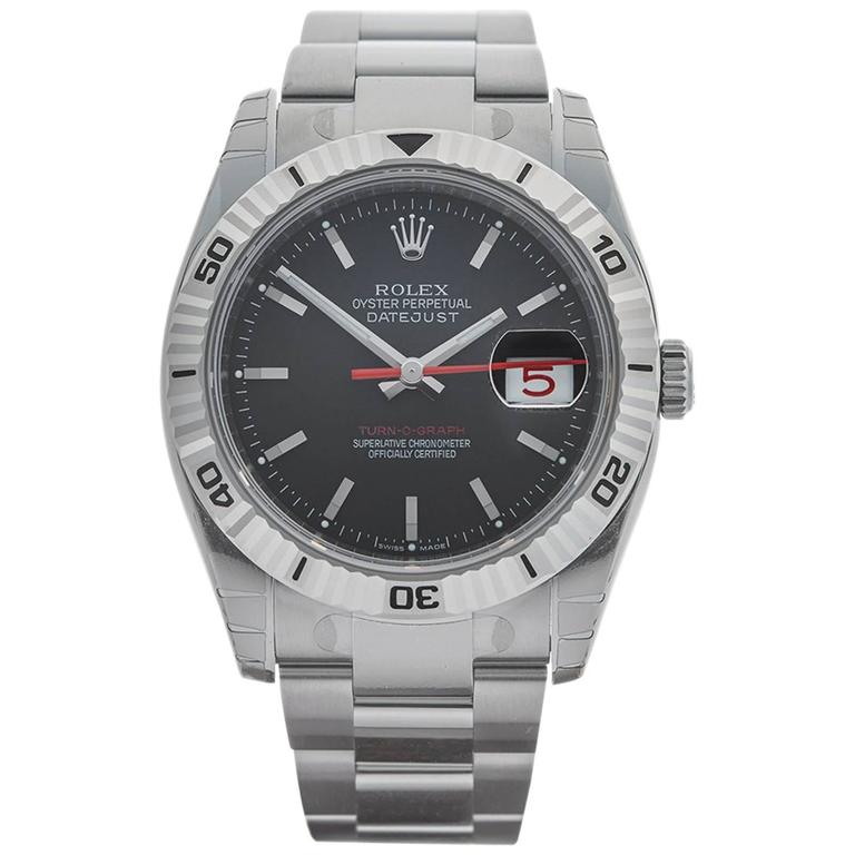 Rolex Datejust Turn-o-Graph Stainless Steel Unisex 116264, 2017 at 1stDibs