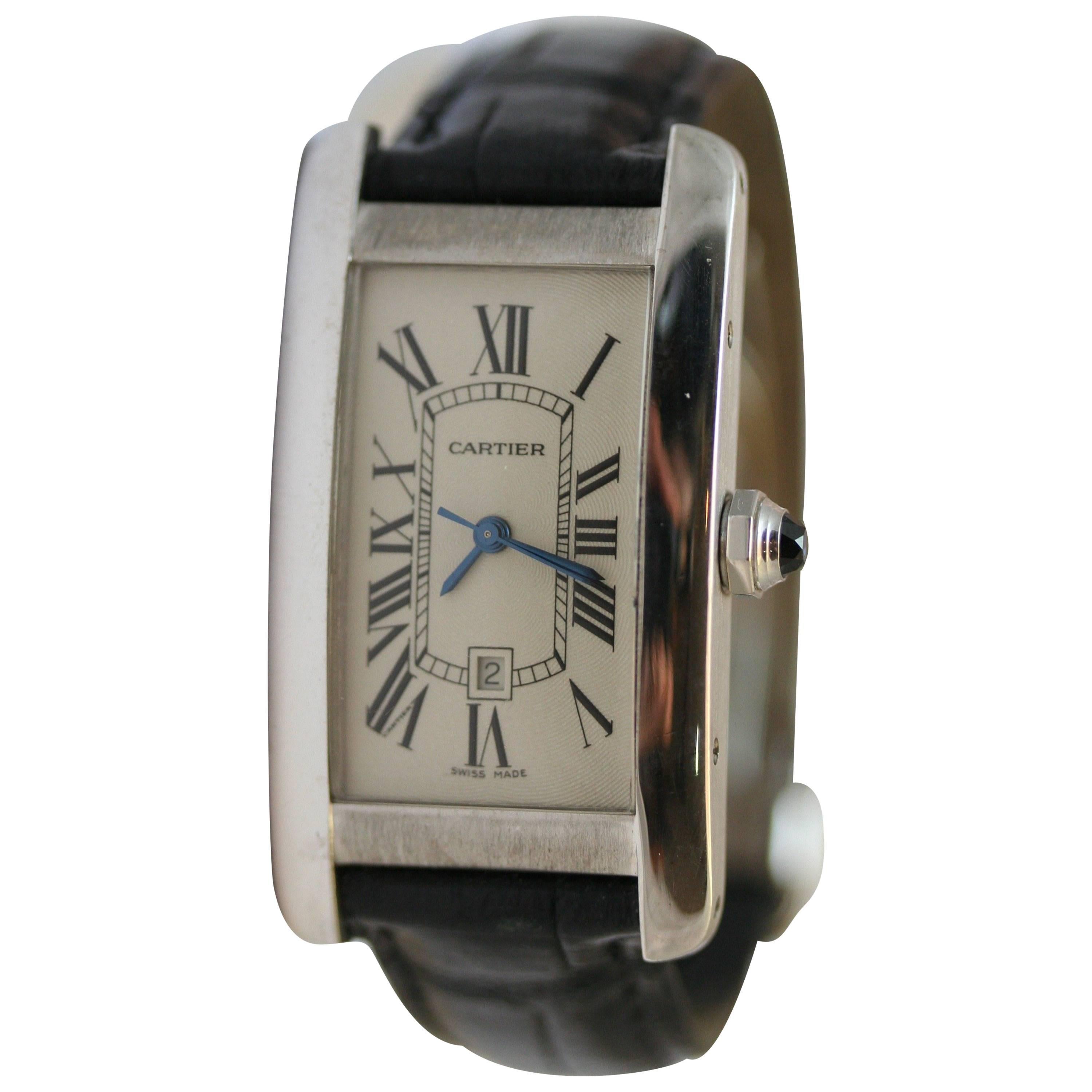 Cartier American Tank Watch at 1stDibs