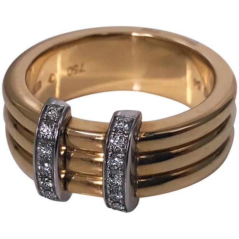 Omega Diamond Gold Ring For Sale at 1stDibs | omega diamonds, omega ...