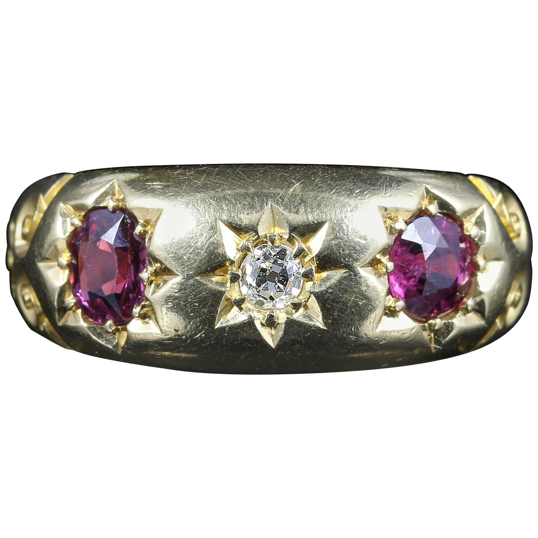 Antique Edwardian Ruby Diamond Ring Dated 1905 at 1stDibs | edwardian ...