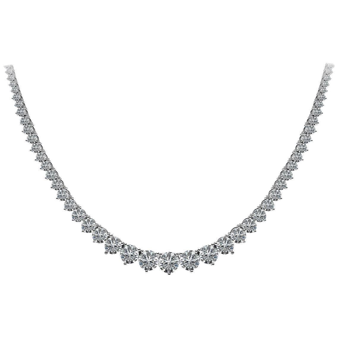Graduated Diamond Necklace at 1stDibs | diamond necklace graduated