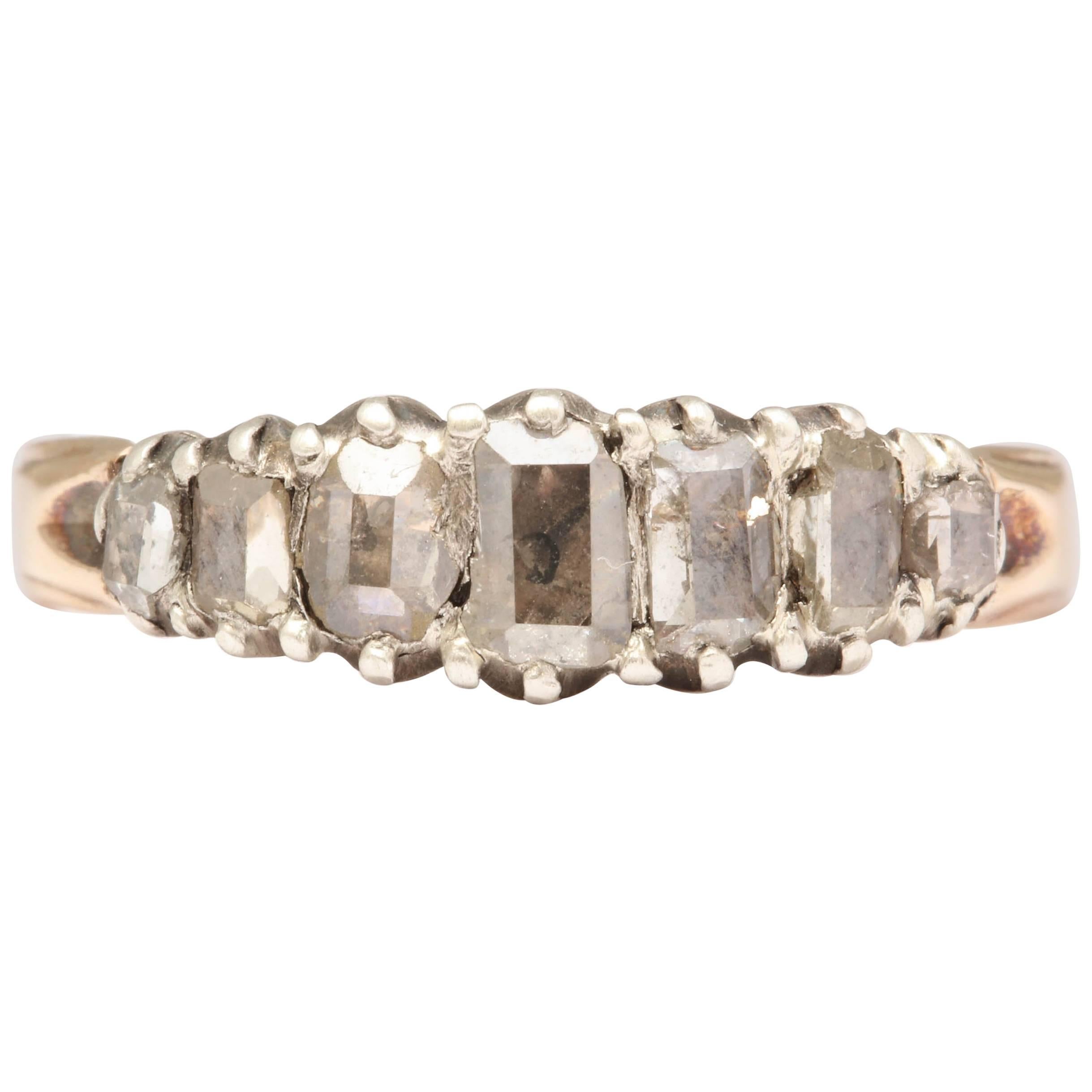 Georgian Table Cut Diamond Ring at 1stDibs | table cut ring, table cut ...