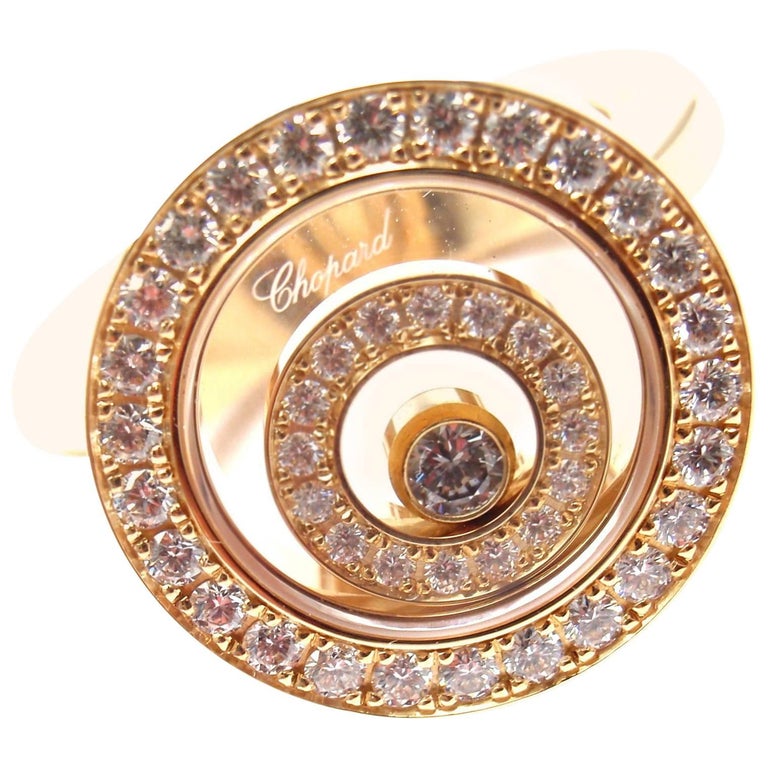 Chopard Happy Spirit Diamond Yellow Gold Ring at 1stDibs | chopard ...