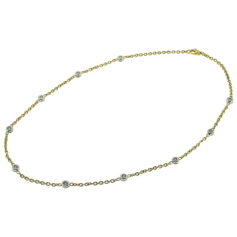 Diamond Chain Necklace For Sale at 1stDibs