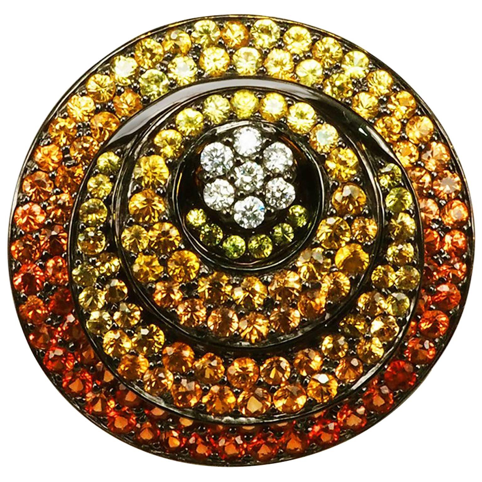 14 Karat Circle Ring For Sale at 1stDibs