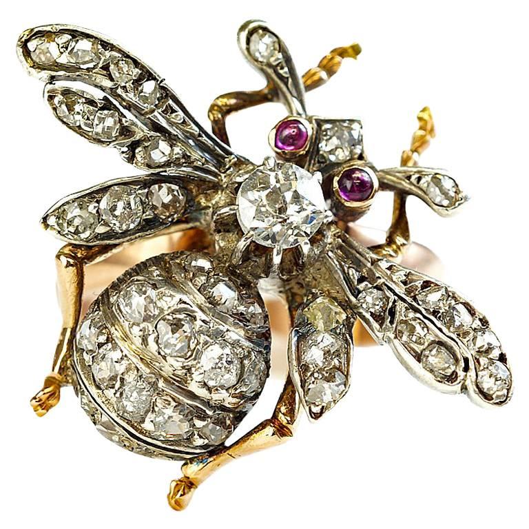 Victorian Bee Ring For Sale at 1stDibs