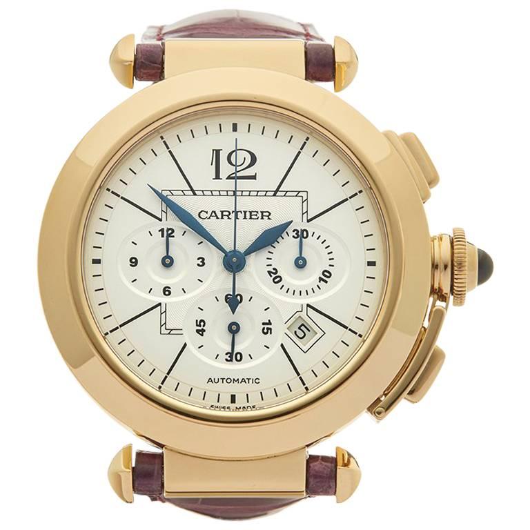 Cartier Yellow Gold Pasha De Cartier Automatic Wristwatch, 2010s For ...