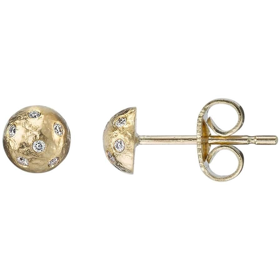 Old European Cut Diamond Stud Earrings For Sale at 1stDibs