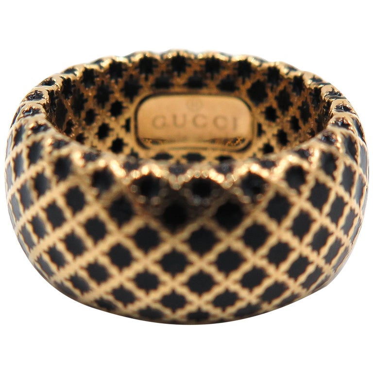 Gucci Diamantissima Yellow Gold Band at 1stDibs