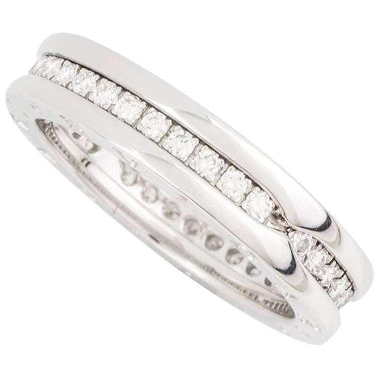 Bulgari White Gold Diamond Set B.Zero1 Ring at 1stDibs
