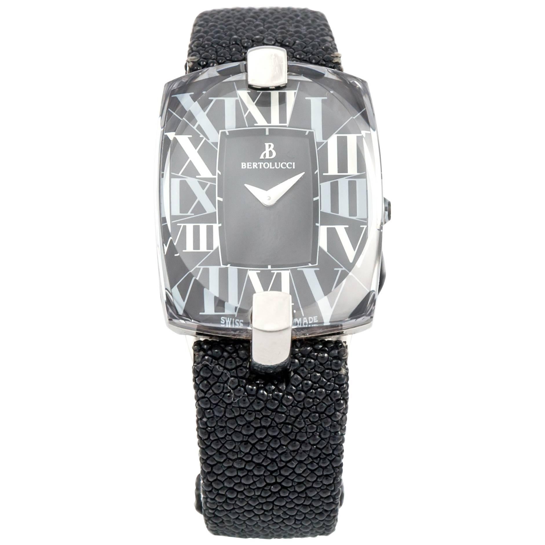 Bertolucci Ladies stainless Steel Rectangular Quartz Wristwatch at 1stDibs