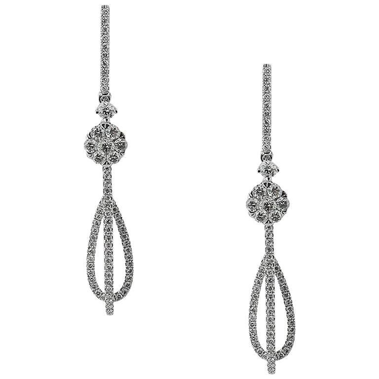 H Stern Stars Gold Diamond Drop Earrings at 1stDibs