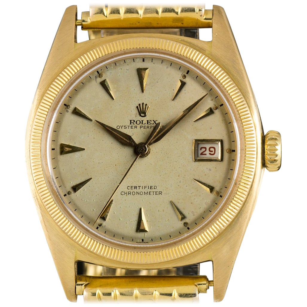 Rolex Yellow Gold Presentation Manual Wristwatch, circa 1956 For Sale ...