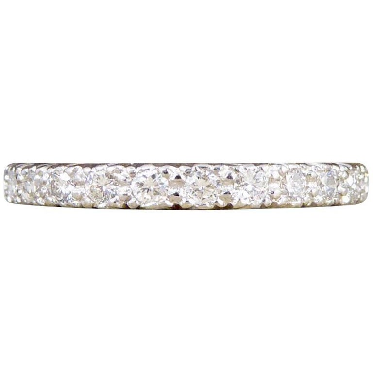 Large Full Diamond Eternity Ring Set in Platinum at 1stDibs | large ...