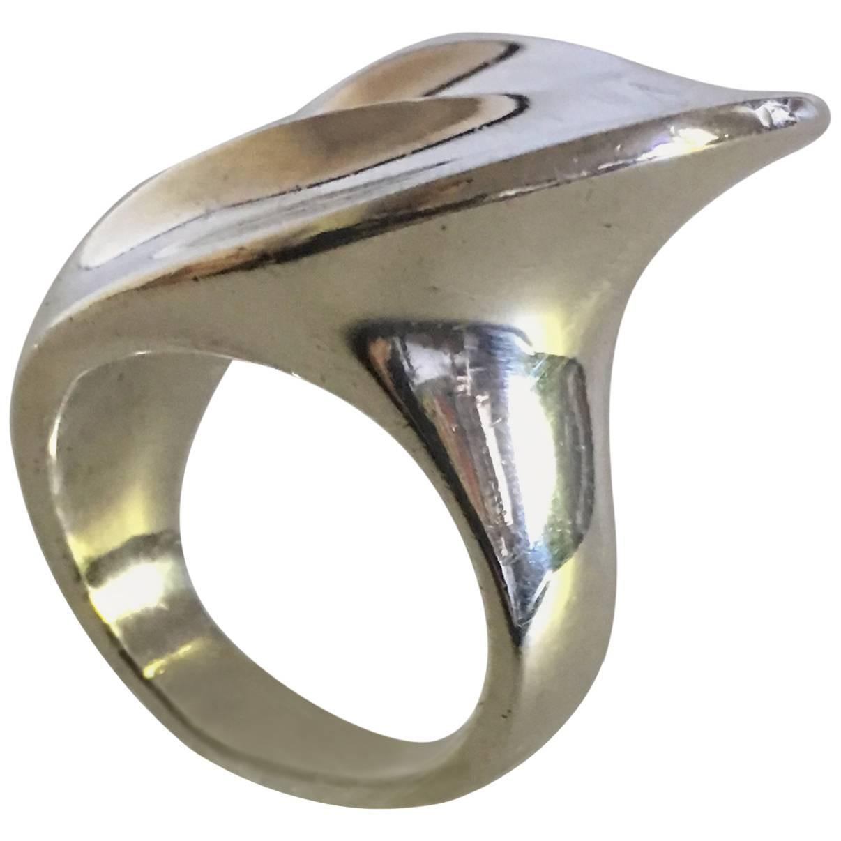 Hans Hansen Sterling Silver Ring at 1stDibs