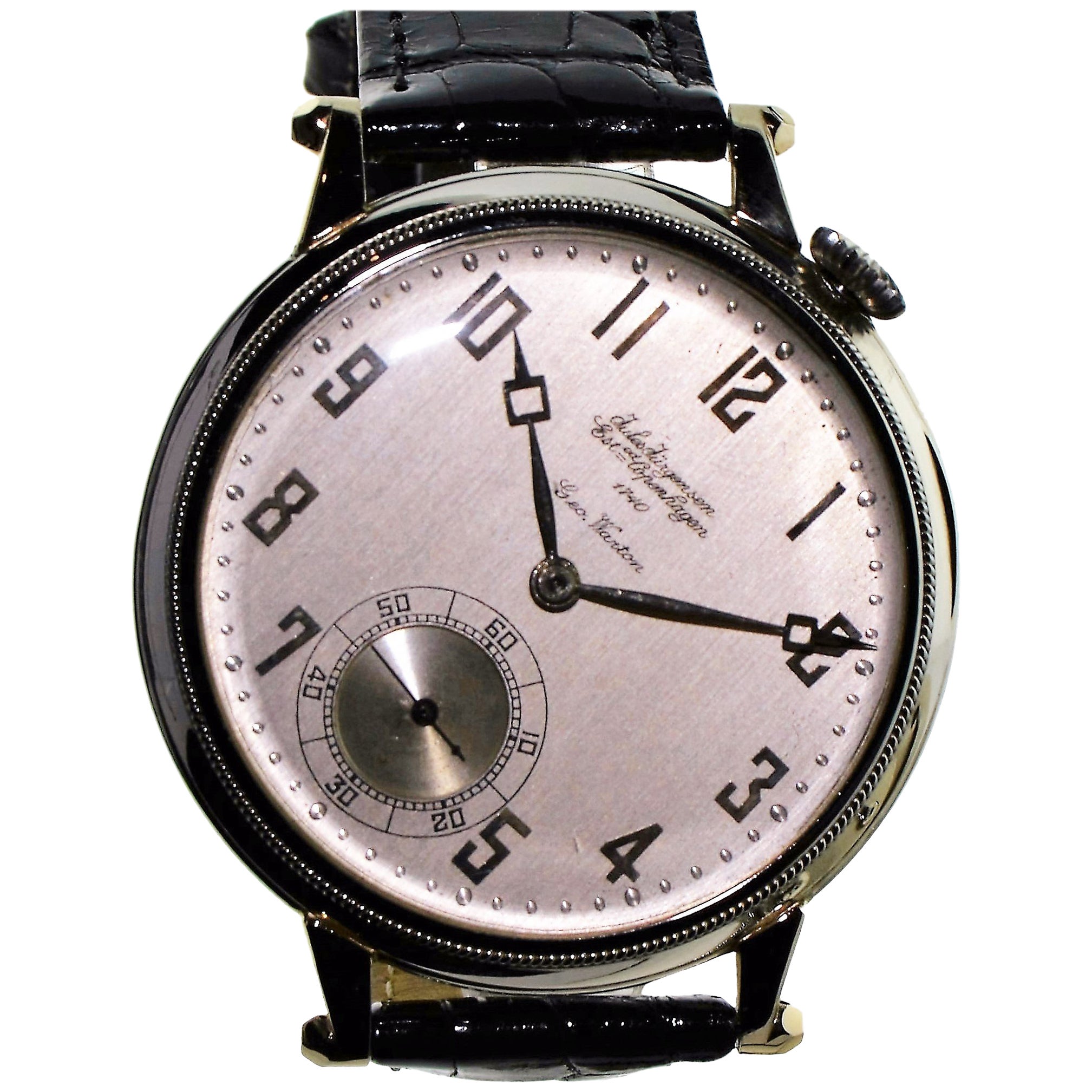 Jules Jurgensen Vintage 1970s Unisex Watch Gold and Diamonds at 1stDibs