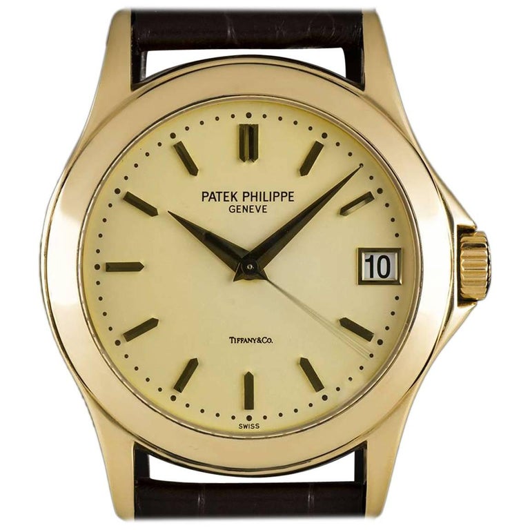 Patek Philippe Tiffany and Co Calatrava Opaline Dial Automatic ...