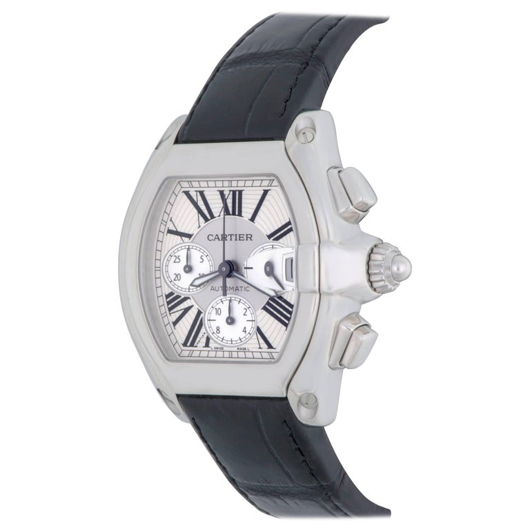 Cartier Stainless Steel Roadster Chronograph Automatic Wristwatch at ...