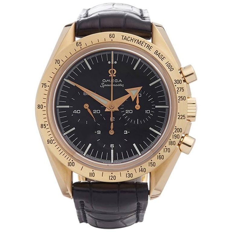 Omega Speedmaster 150th Anniversary 18 Karat Yellow Gold Gents For Sale ...