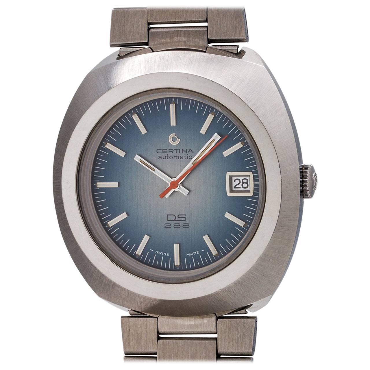 Certina Stainless Steel Automatic Wristwatch Ref DSS 288, circa 1970s ...