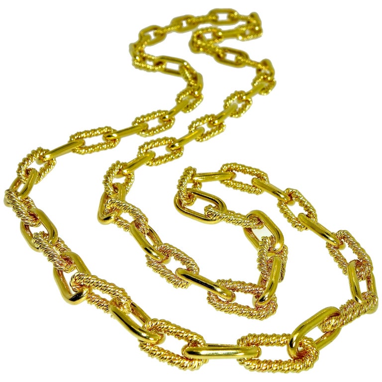 Bulgari Long Chain at 1stDibs | bulgari chain