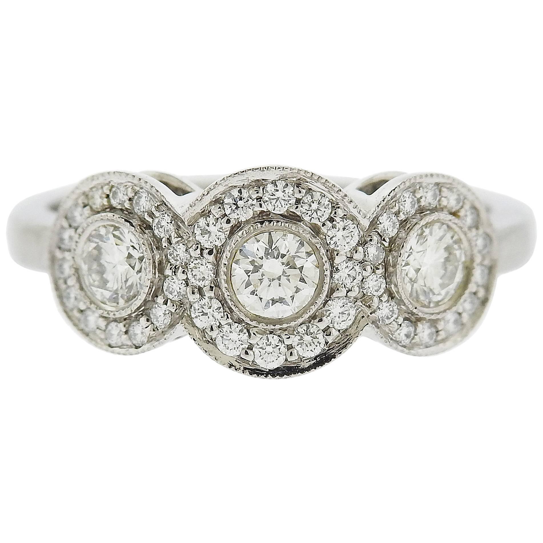 Tiffany and Co. Circlet Diamond Platinum Ring at 1stDibs | tiffany ...