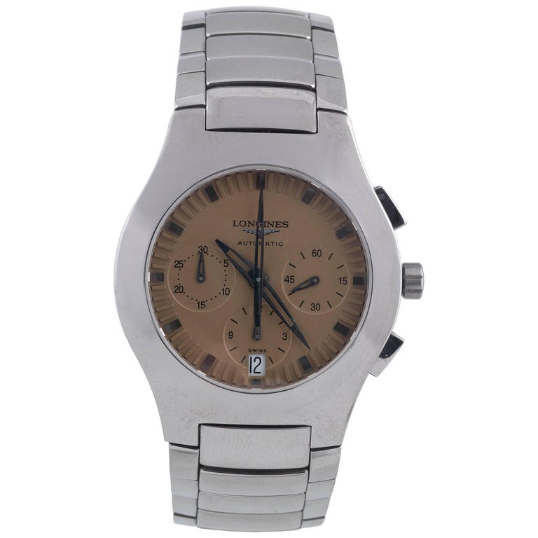 Longines Titanium Automatic Chronograph Wristwatch, circa 2005 at 1stDibs