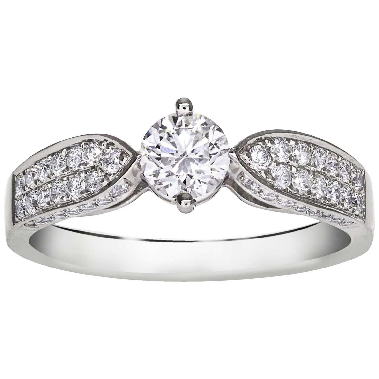 Jacob and Co. 0.45 Carat Diamond Gold Engagement Ring For Sale at ...