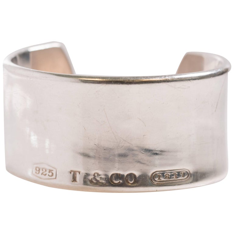 Tiffany and Co. 1837 Collection Sterling Silver Cuff Bracelet at 1stDibs | tiffany & co 1837 ...