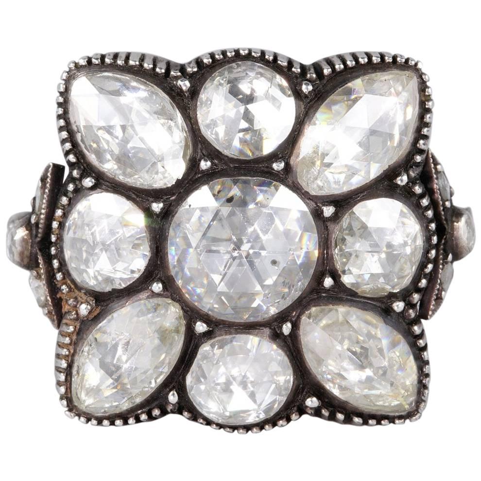 Extremely Rare Antique 9.50 Carat Diamond Ring at 1stDibs
