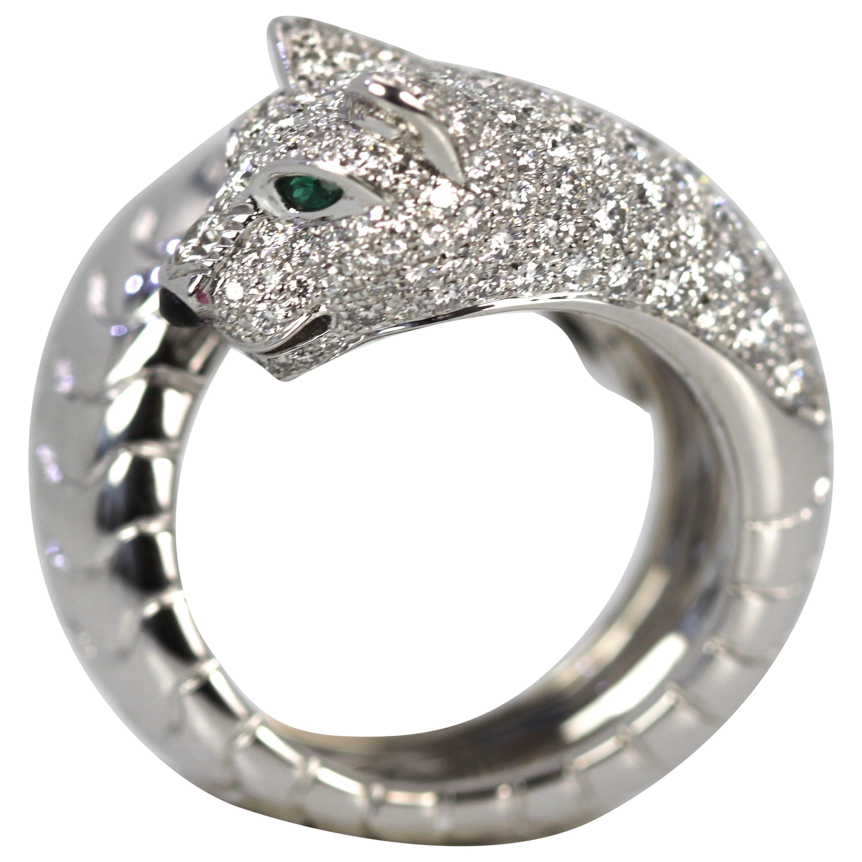Cartier "Panthere" Collection Cocktail Ring For Sale at 1stDibs
