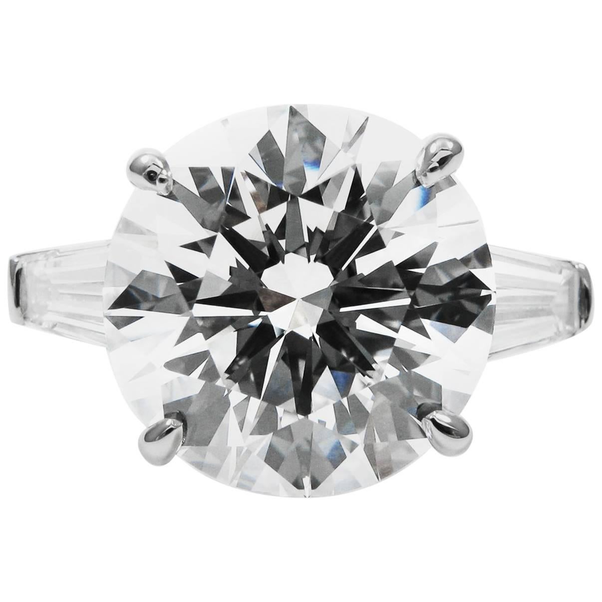 J. Birnbach GIA Certified 7.12 Carat H VS1 Emerald Cut Diamond Ring at ...