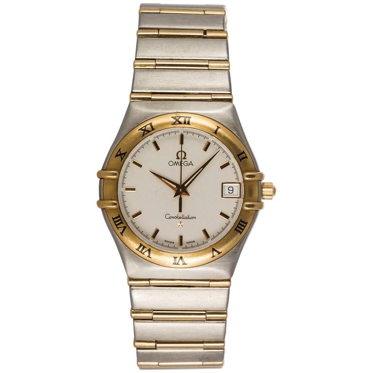 Omega Constellation Two-Tone 18 Karat Gold and Stainless Steel Men's ...