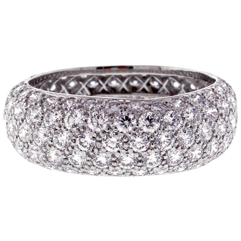 Tiffany and Co. Etoile Five-Row Pavé Diamond Band Ring at 1stDibs ...